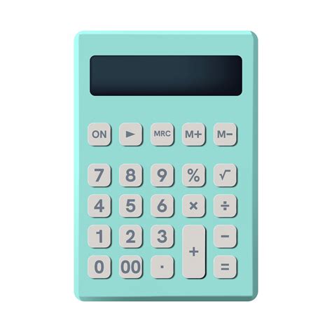 Electronic Calculator Digital Keypad Math Isolated Device Vector Illustration Eps 10 28020837