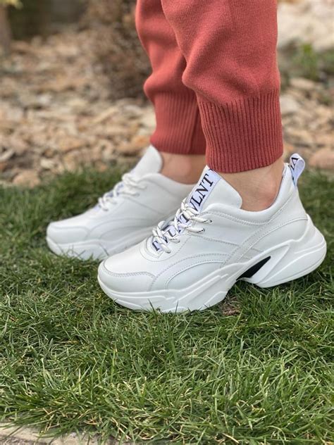 Кроссовки женские кожаные белые купить — Кablu Сheсk