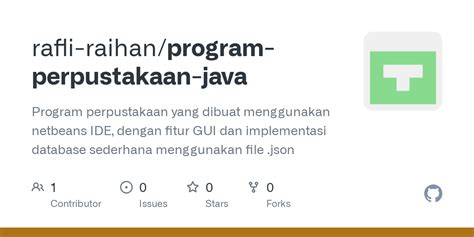 Github Rafli Raihanprogram Perpustakaan Java Program Perpustakaan