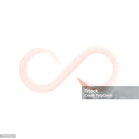 분홍색 무한대 기호 아이콘입니다 손으로 그린 수채화 벡터 그림 무한에 대한 스톡 벡터 아트 및 기타 이미지 무한 상징 영원 개념 Istock