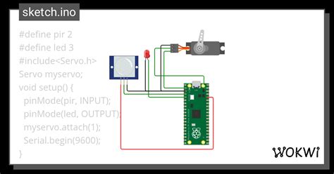 Automatic Door Opening System Wokwi ESP STM Arduino Simulator