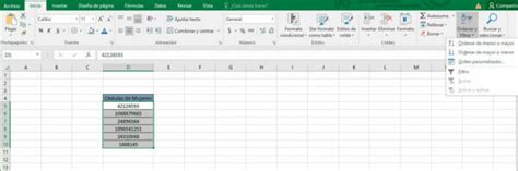 Cómo Ordenar Datos en Excel Excel Para Todos