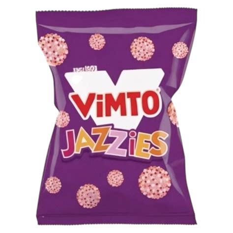 Vimto Jazzies Chocolate Candy Buttons With Sprinkles 120g