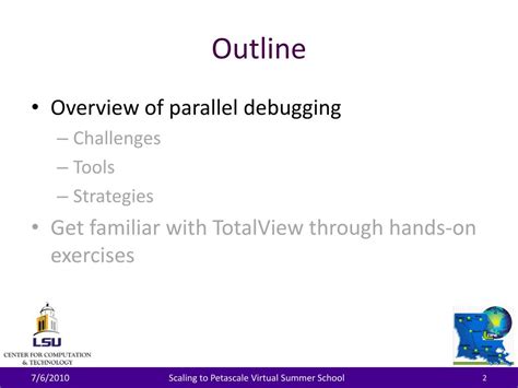 PPT Parallel Debugging Techniques Introduction To Totalview PowerPoint Presentation ID 1888759