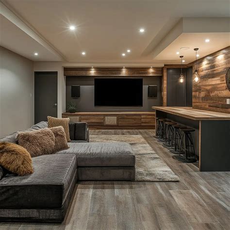 Rooms With Wood Paneling Basement Creative Wood Basement Designs