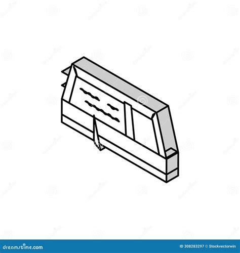 Solvent Extraction Tanks Copper Isometric Icon Vector Illustration