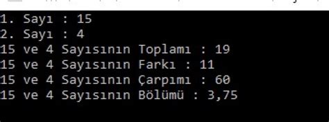 C Basit Console Örnekleri Web Tasarım And Programlama