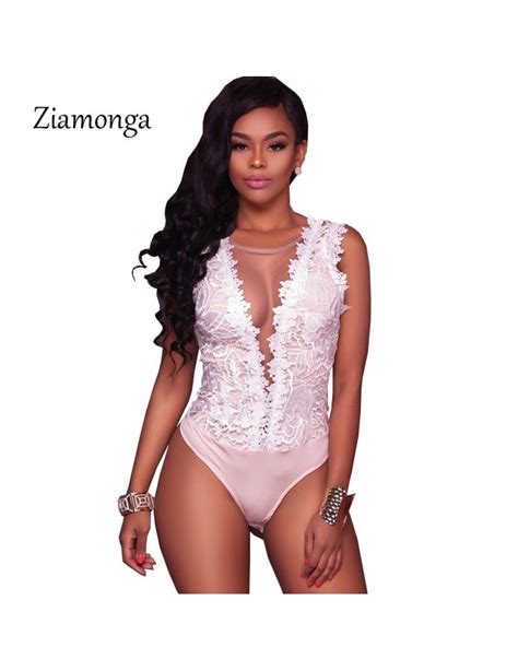 Fashion 2018 New Lace Jumpsuit Women Summer Short Bodycon Playsuit Sexy