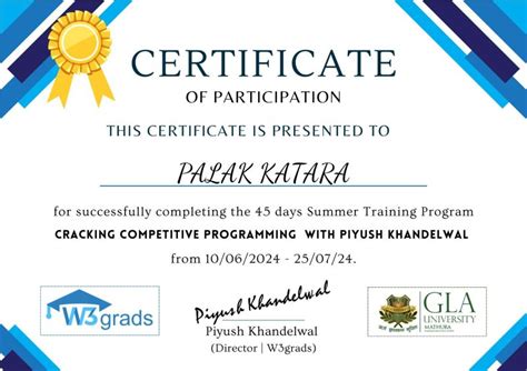 Palak Katara On Linkedin Im Excited To Announce That I Have Successfully Finished The 45 Day