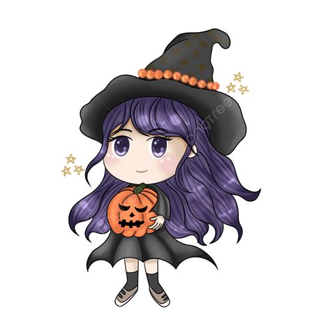 호박을 들고 있는 아름다운 마녀 마녀 호박 할로윈 Png 일러스트 및 Psd 이미지 무료 다운로드 Pngtree