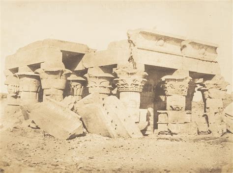 库姆 昂布 翁波斯神庙的遗址，1849 50年。