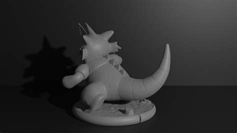 Rhydon Pokemon 3d Print Model 3d Model 3d Printable Cgtrader