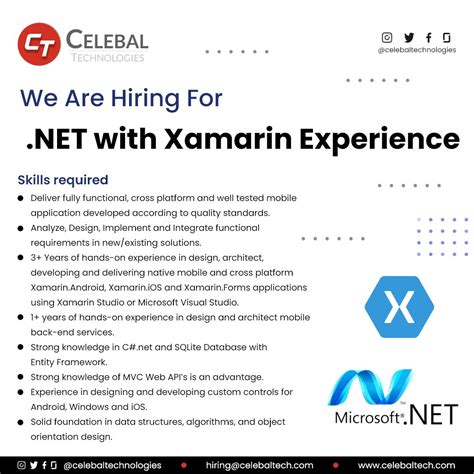 Dotnetdeveloper Dotnetxamarindevelopers Greatopportunity Hiring