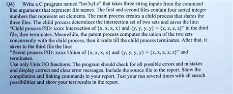 solved q4 write a c program namedhw3q4 cthat takes three string
