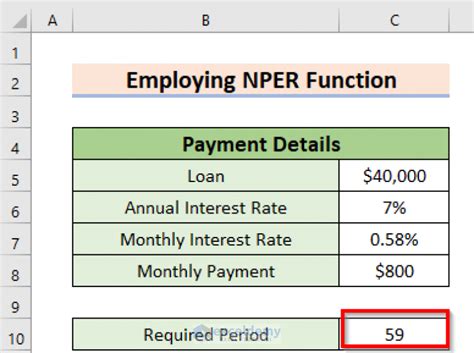 how to calculate loan payment in excel 4 suitable examples