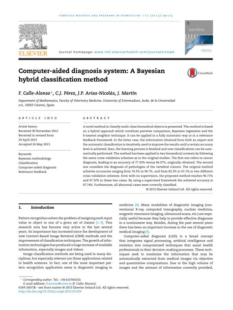 Pdf Bayesian Supervised Image Classification Based On A Pairwise Comparison Method