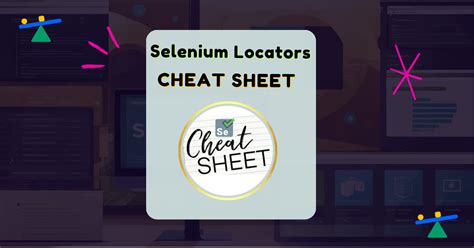 selenium locator cheat sheet with free pdf download 2024