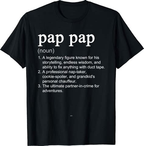 Pap-Pap Definition Funny Cool PapPap T-Shirt - Walmart.com