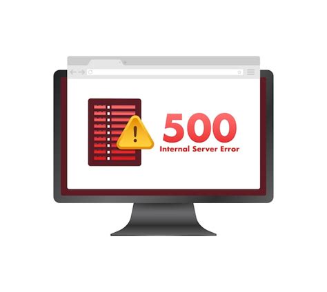premium vector internal server error website error 500 vector stock