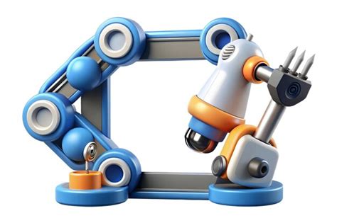 3d Robotic Arm Border With Futuristic Tools Framing Copy Space Concept As A Border Frame