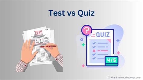 Whats The Difference Between A Test And A Quiz
