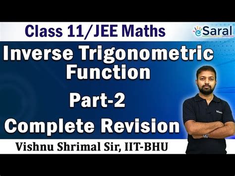 Inverse Trigonometric Functions Part 2 Maths Revision Series