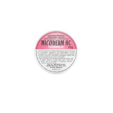 Micoderm Hc Ointment Winwa Medical