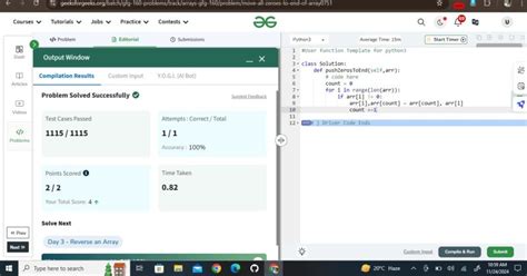 Codingjourney Geeksforgeeks Consistency Dailylearning