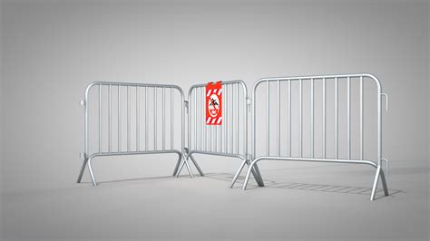 Barrier Temporary Fencing 3d Model By Renatodalle