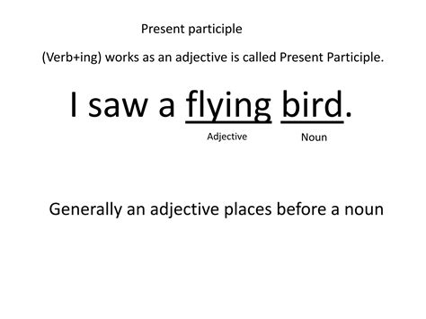 English 1grammar Class Nine Non Finite Participle Ppt