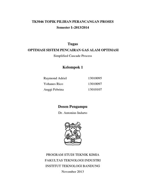 Lng Cascade Process Optimasi Pdf