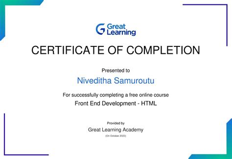 Niveditha Samuroutu On Linkedin Webdevelopment Frontenddevelopment Greatlearningacademy