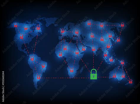 Ransomware Alert Technology Cyber Secueitycybercrimeworld Map World Map Furnished By Nasa