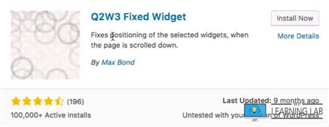 How To Create A Sticky Floating Sidebar Widget In Wordpress Wplearninglab