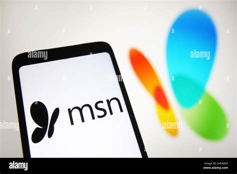 In This Photo Illustration A Msn Microsoft Network Logo Is Seen On A