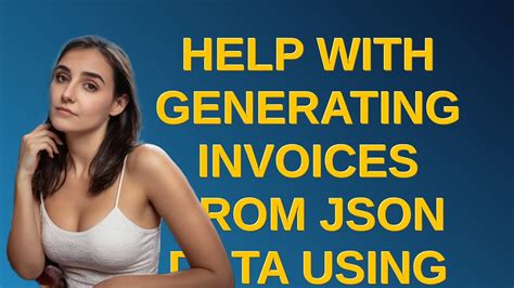 Tex Help With Generating Invoices From Json Data Using Latex Youtube