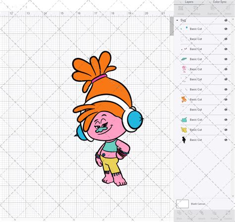 Dj Suki Trolls Svg Dxf Eps Png Svgshopart