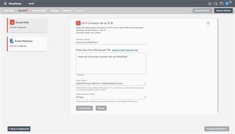 Set Up Oracle HCM SFTP Integration In Hire Retire