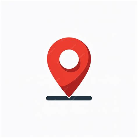 A Red Location Pin Icon Commonly Used In Maps And Navigation Applications Premium Ai Generated