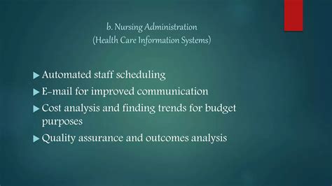 Application Of Nursing Informatics Pptx