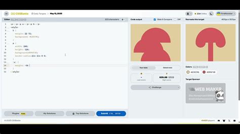 Css Battle Daily May 13 2025 100 Match Css Challenges Cssbattle Cssbattledaily Css