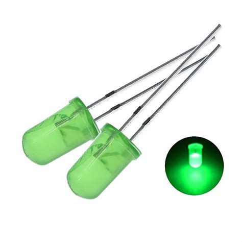 Kit 50 Peças Led Difuso 5mm Arduino Verde Shopee Brasil