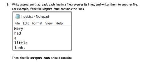 Solved B Write A Program That Reads Each Line In A File