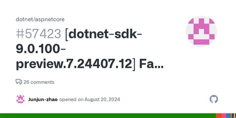 [dotnet sdk 9 0 100 preview 7 24407 12] fail to build the app with