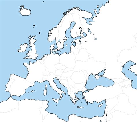 Printable Europe Map Blank Printable Free Templates