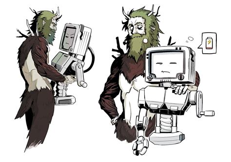 Leshy And P03 «inscryption Fanart On Tumblr By Yamaguma I Know