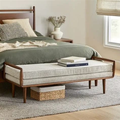 Bench In Bedroom Mid Century Bed Bench Mid Century Bedroom Bench