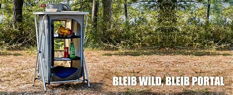 Portal Campingschrank Faltbar Campingküche Klappbar Campingkommode