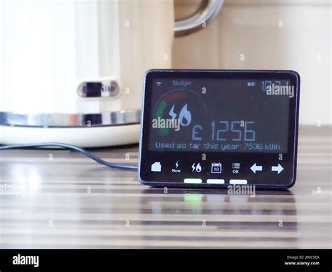 Gas and electricity smart meter Stock Photo - Alamy