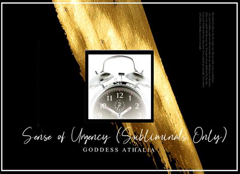 Goddess Athalia Trance Treats Sense Of Urgency Subliminals Only
